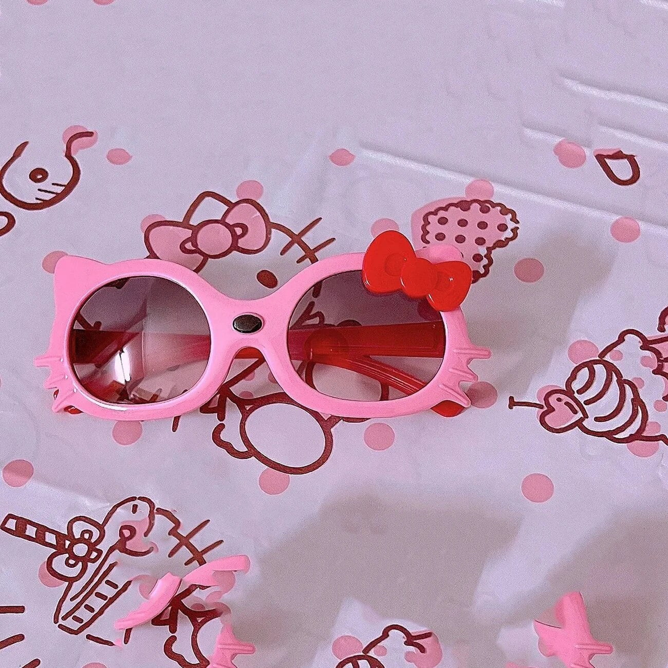 Kawaii Sanrio Children Sunglasses Hello Kittys Stuff Anime Cartoon Cute ...