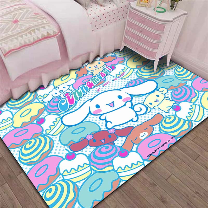 Kawaii Sanrio Cinnamoroll Printing Carpet for Girls Room Living Room ...