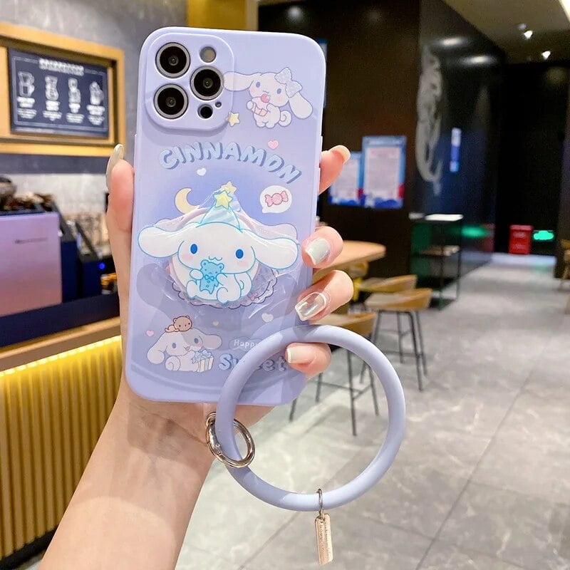 Kawaii Sanrio Cinnamoroll Samsung Galaxy S23 S22 S21 Case with Stand ...
