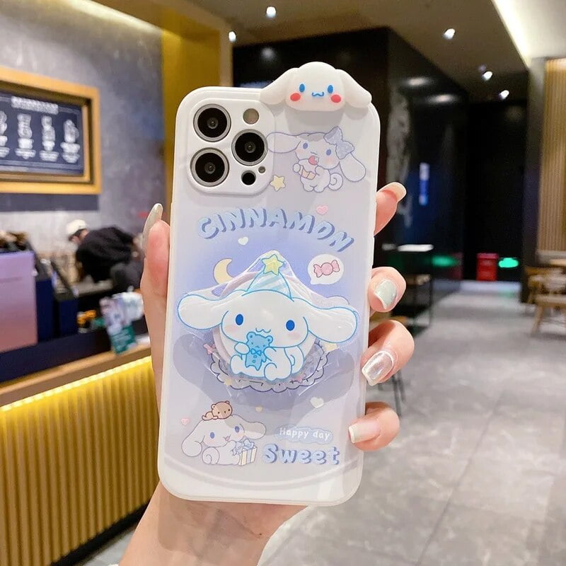 Kawaii Sanrio Cinnamoroll Samsung Galaxy S23 S22 S21 Case with Stand ...