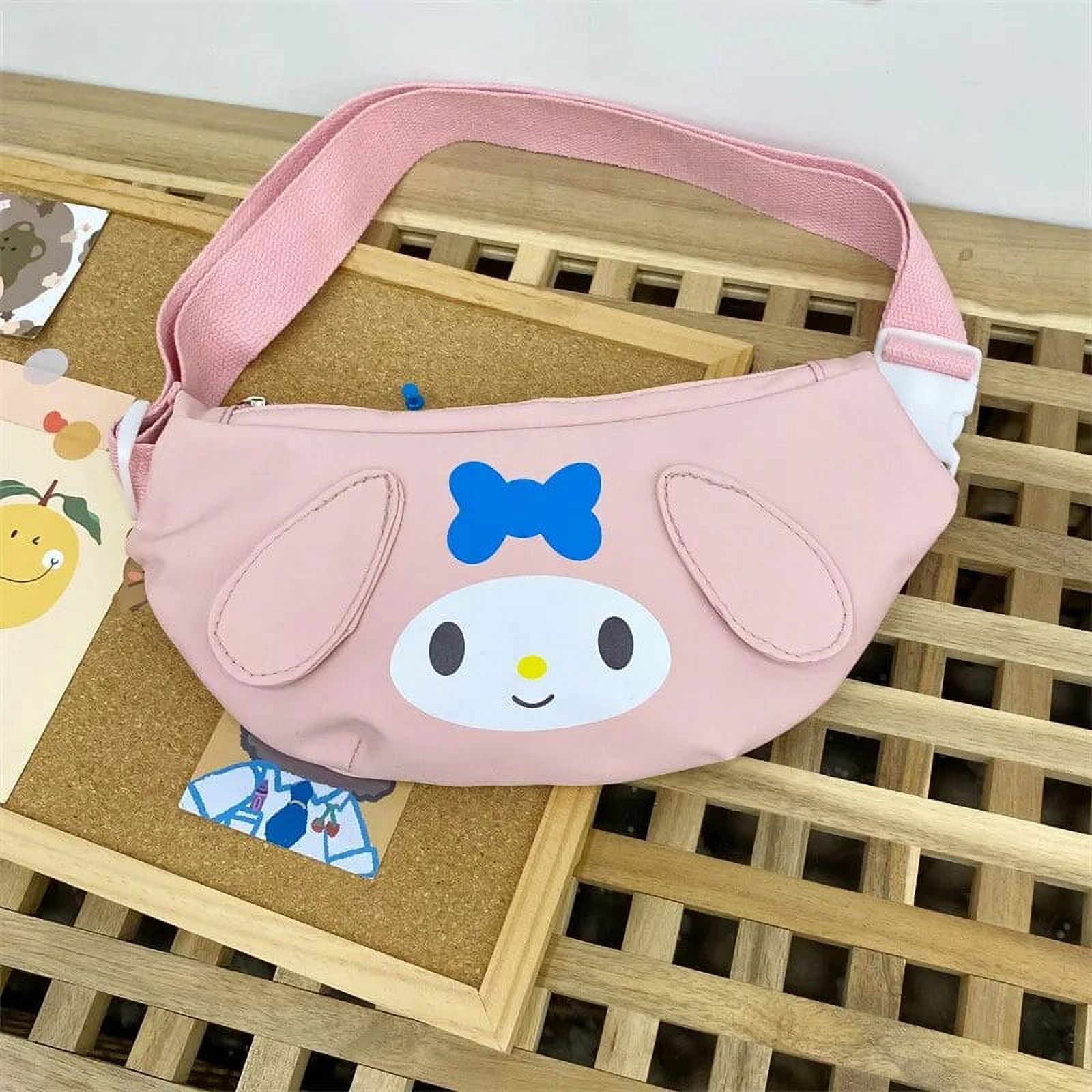 Kawaii Sanrio Crossbody Cinnamoroll Chest Bag Anime Kuromi Messenger ...