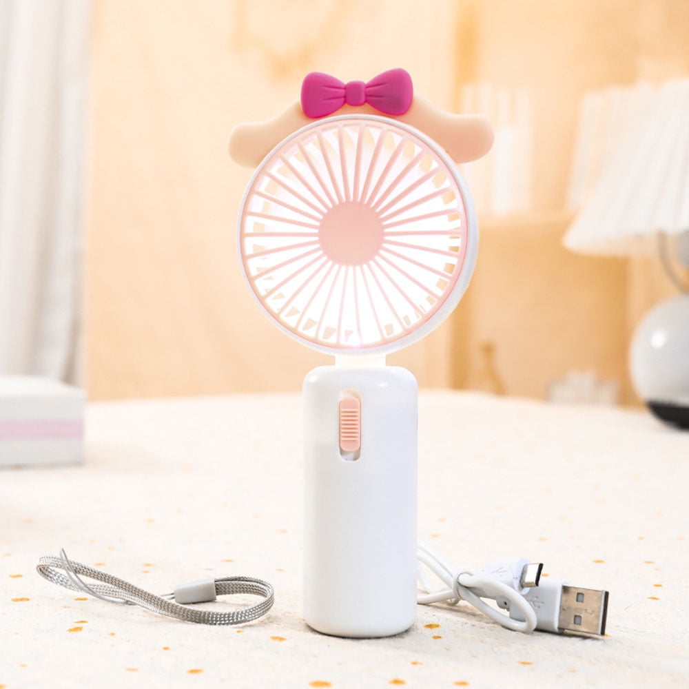 Kawaii Sanrio Electric Fan Cute Kuromi Cinnamoroll My Melody Cartoon ...