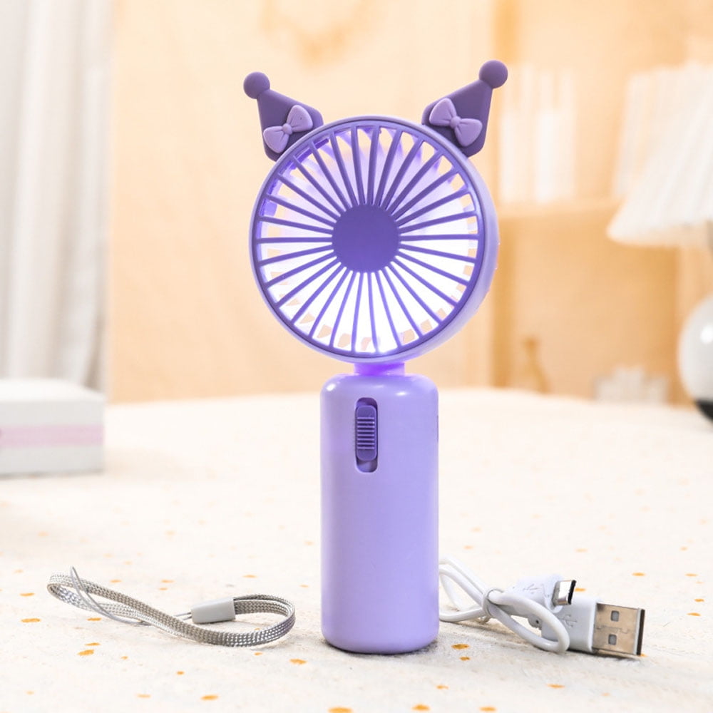 Kawaii Sanrio Electric Fan Cute Kuromi Cinnamoroll My Melody Cartoon ...