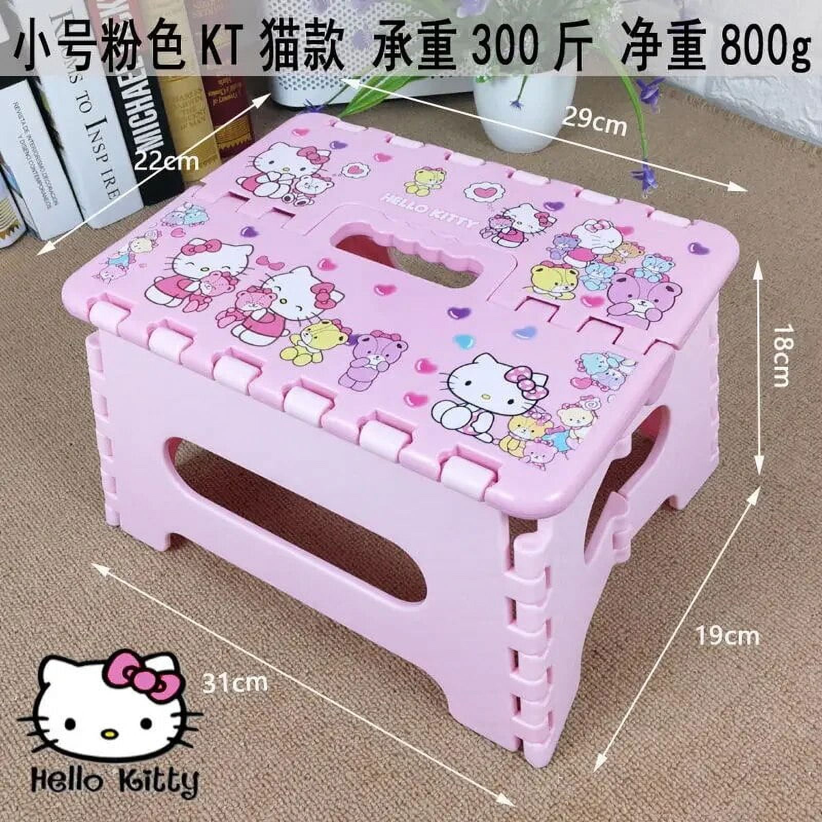Kawaii Sanrio Folding Stool Hello Kitty My Melody Cute Cartoon Anime ...