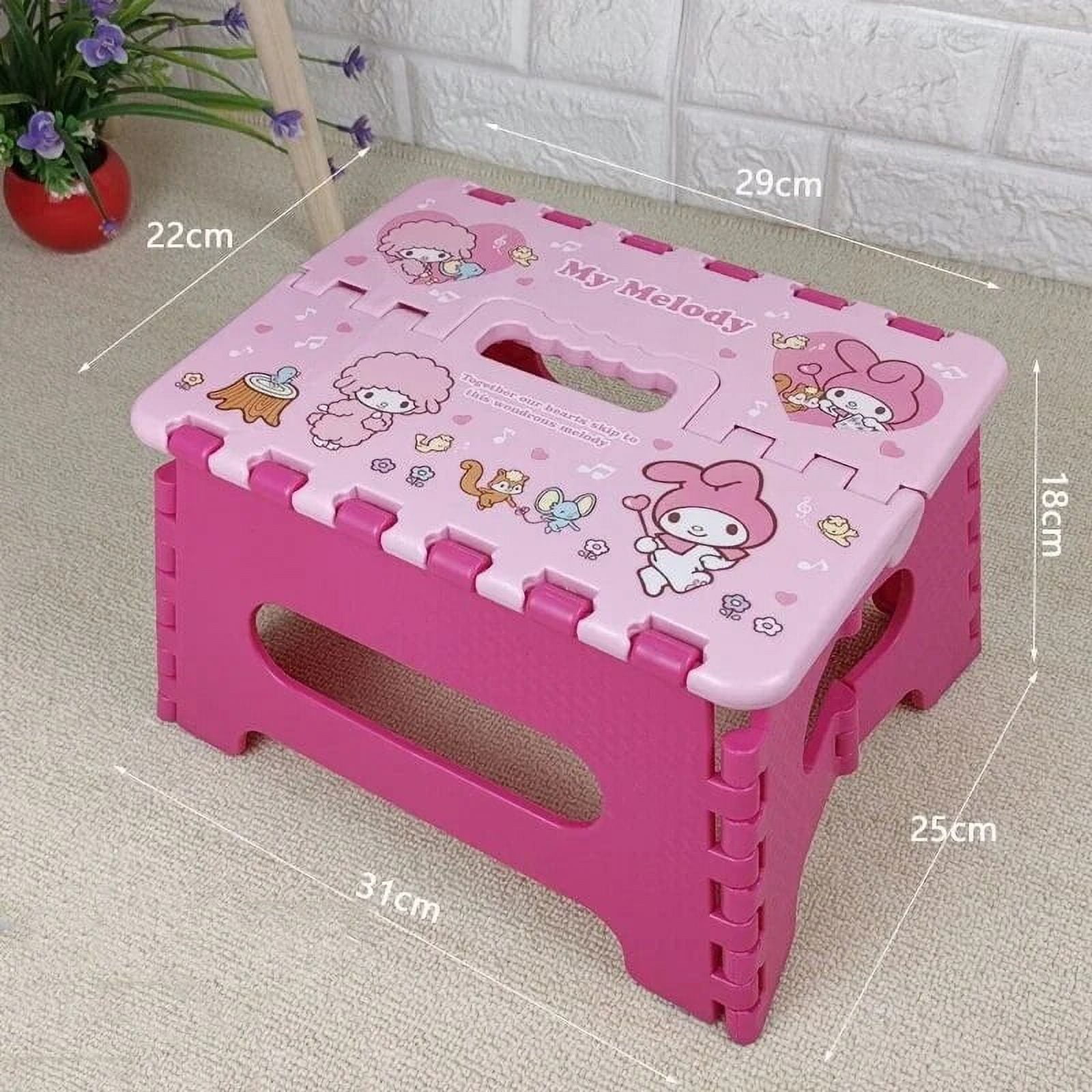 Kawaii Sanrio Folding Stool Hello Kitty My Melody Cute Cartoon Anime ...