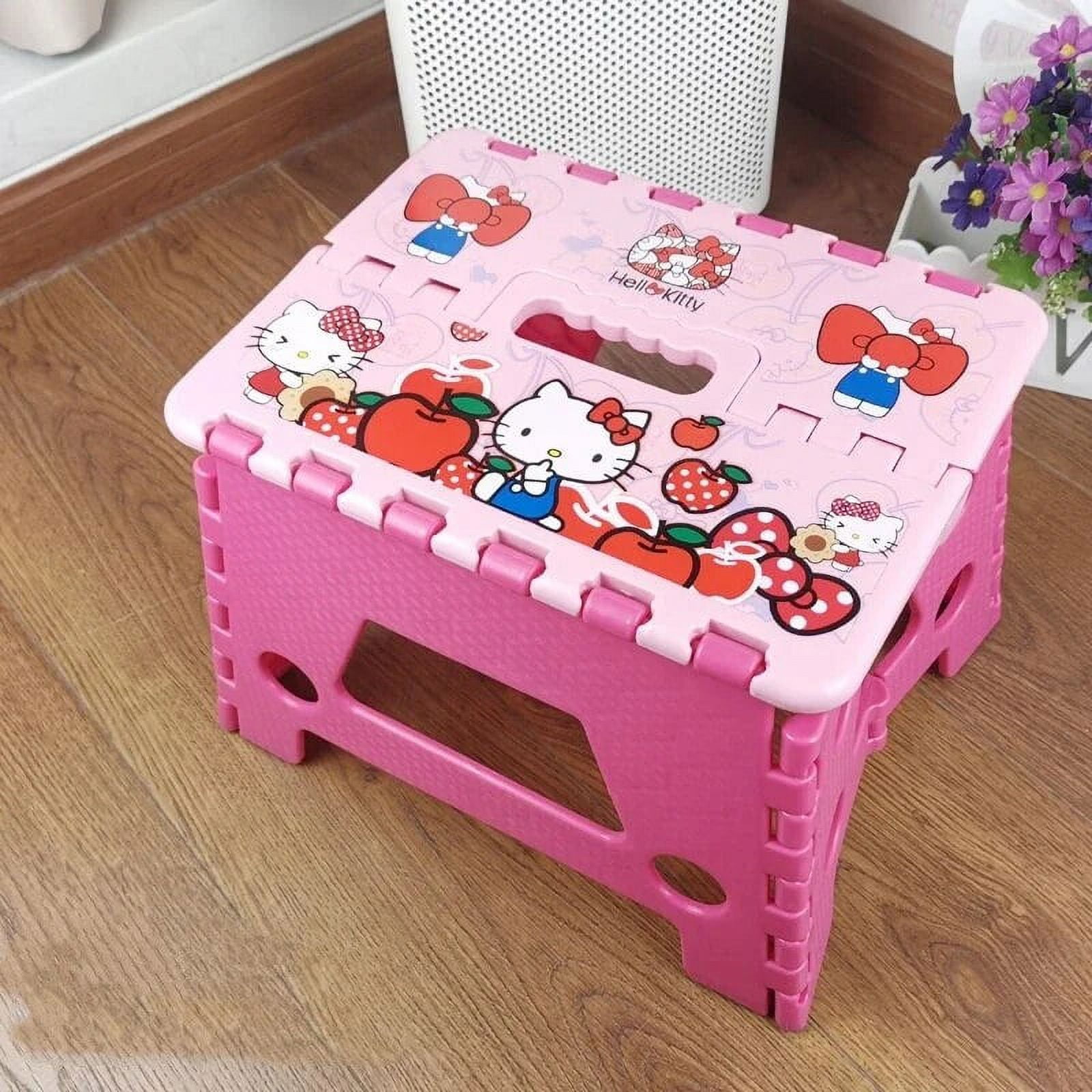 Kawaii Sanrio Folding Stool Hello Kitty My Melody Cute Cartoon Anime ...