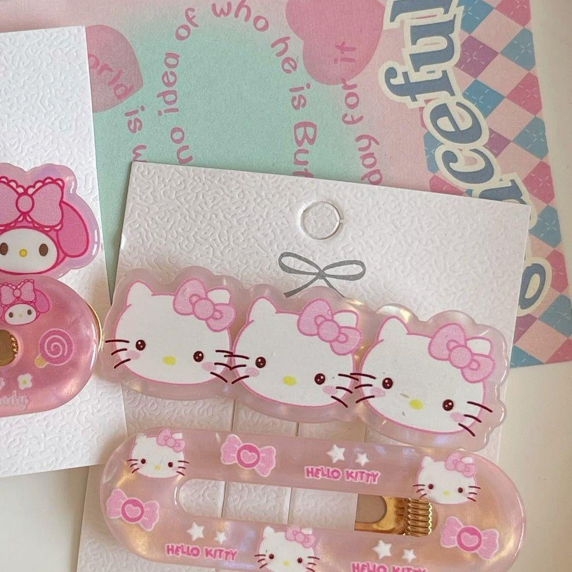 Kawaii Sanrio Hairpin Set Kuromi Hello Kitty My Melody Cinnamoroll ...