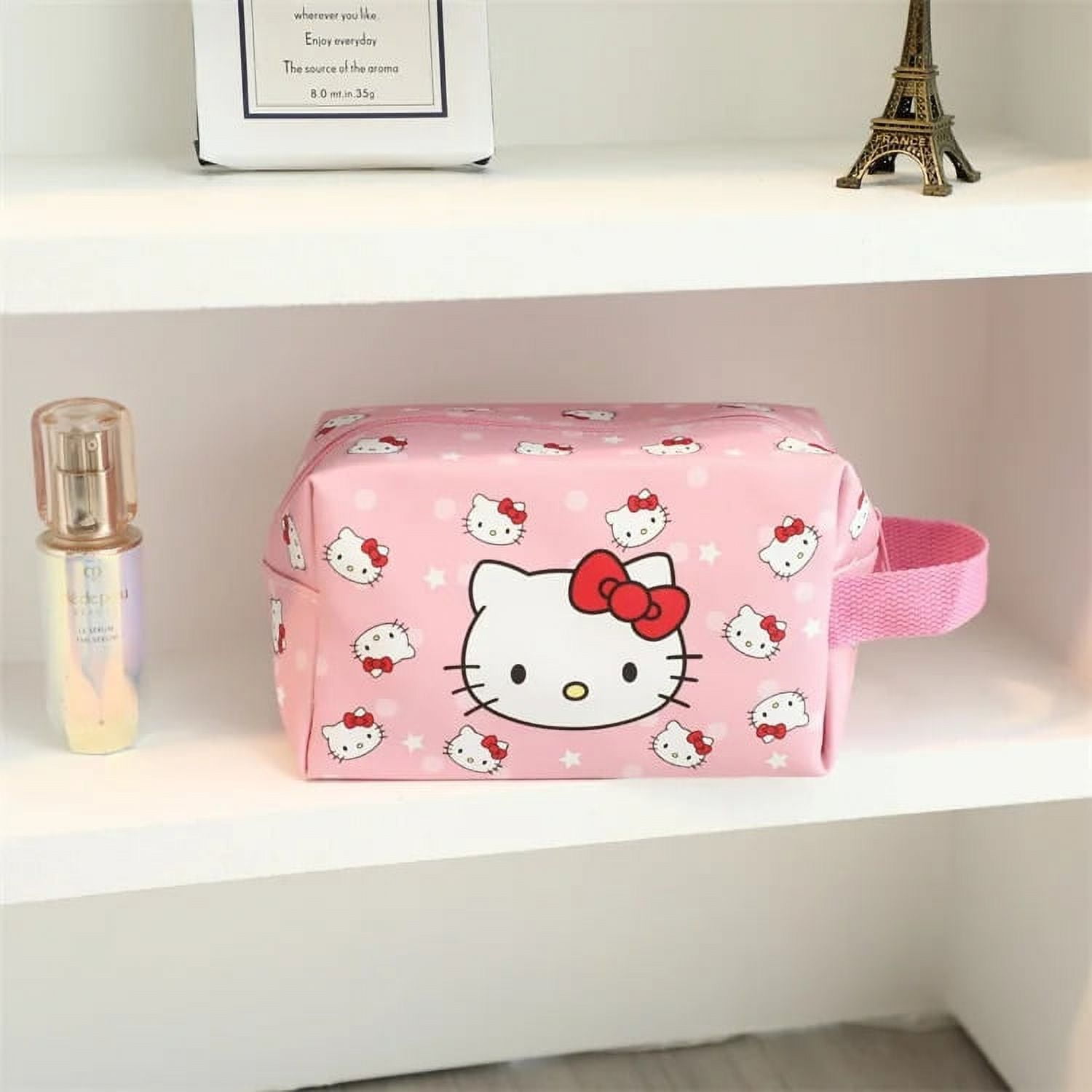 Kawaii Sanrio Hangyodon Kuromi Hello Kitty Cosmetic Bag Cute Cartoon ...