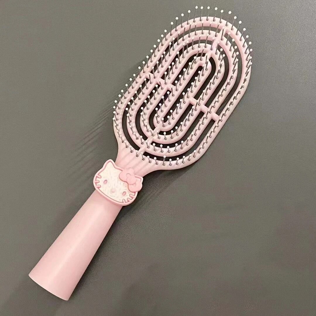 Kawaii Sanrio Hello Kitty Airbag Comb Anime Kuromi My Melody Rib ...