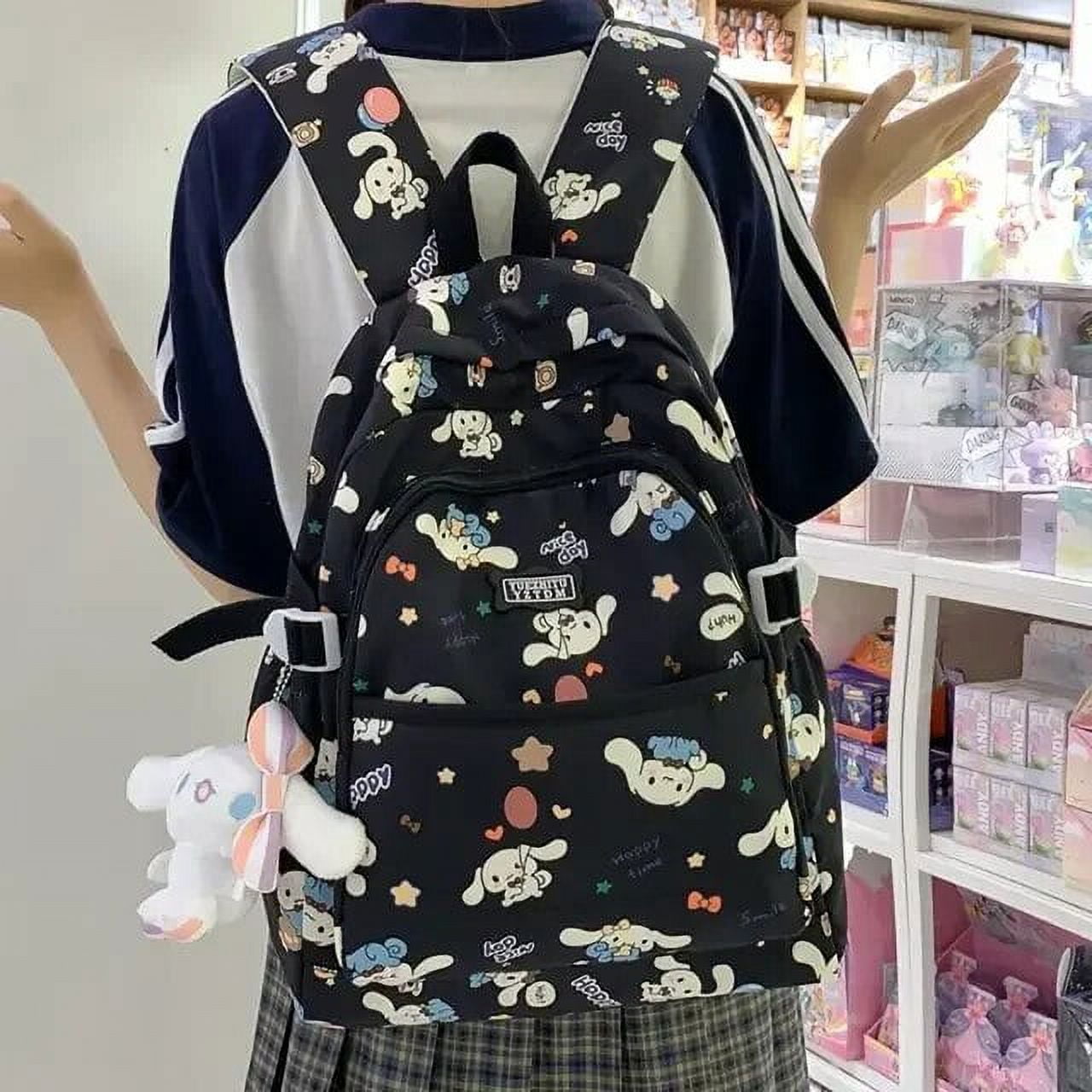Kawaii Sanrio Hello Kitty Backpacks Kuromi Cinnamoroll Cute Book Bags ...