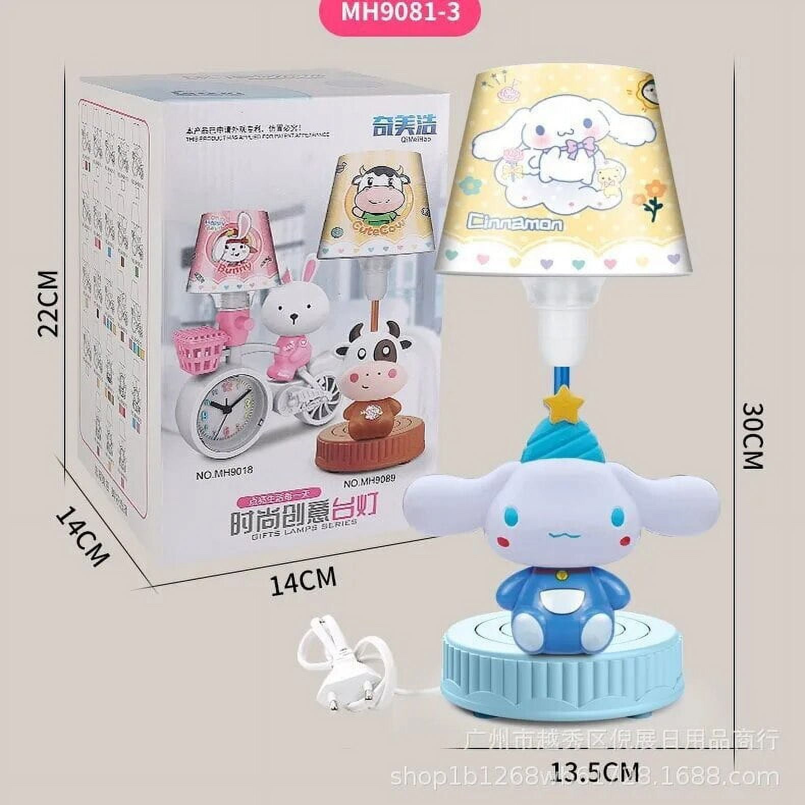 Kawaii Sanrio Hello Kitty Cinnamoroll Bedside Lamps Night Light Kawaii ...