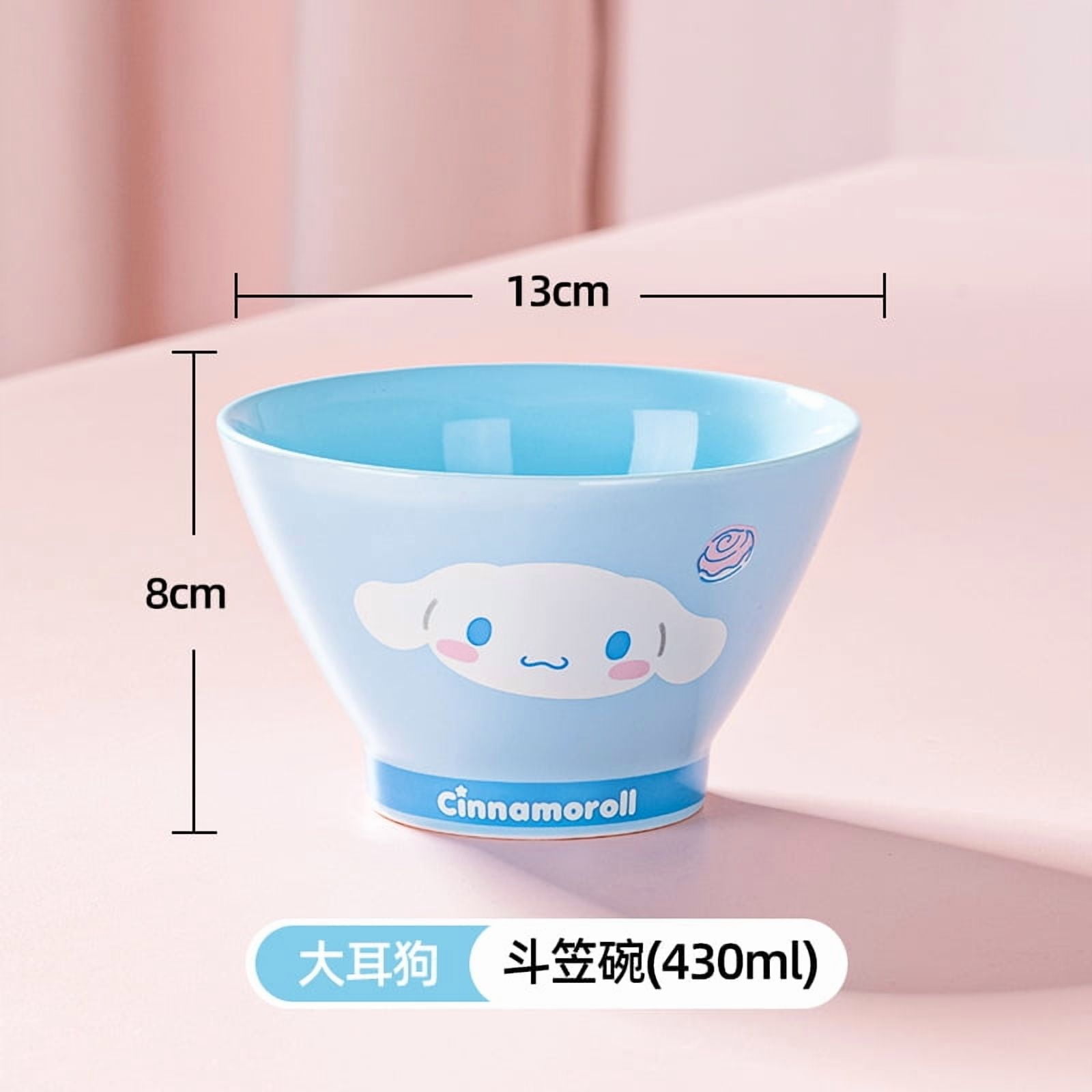 Kawaii Sanrio Hello Kitty Cinnamoroll Ceramic Bowl Creative Tableware ...