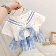 Sanrio Cinnamoroll School Uniform Set Anime Kawaii Summer Cute Maid ...