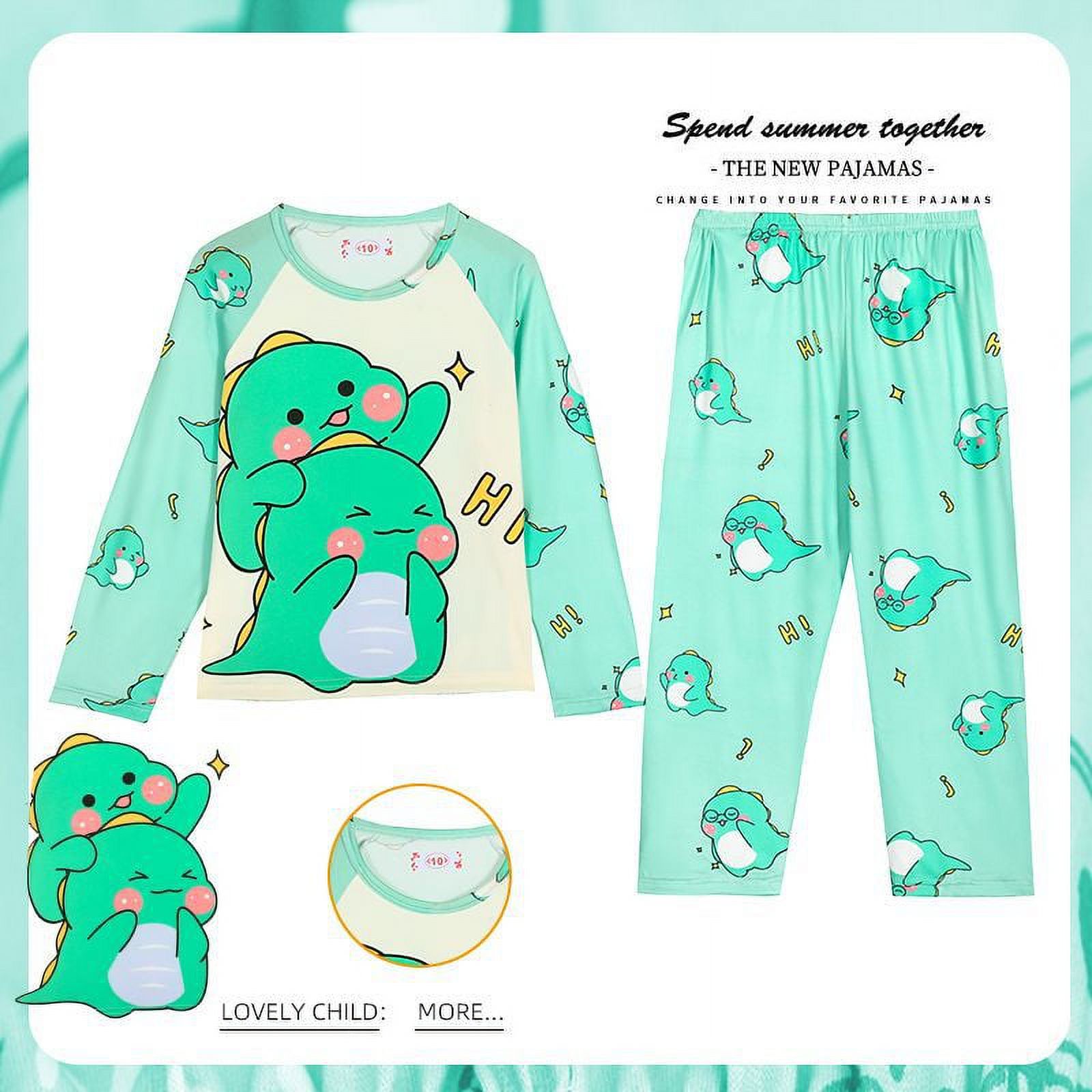 Kawaii Sanrio Hello Kitty Cinnamoroll Kuromi Children's Pajamas Anime ...