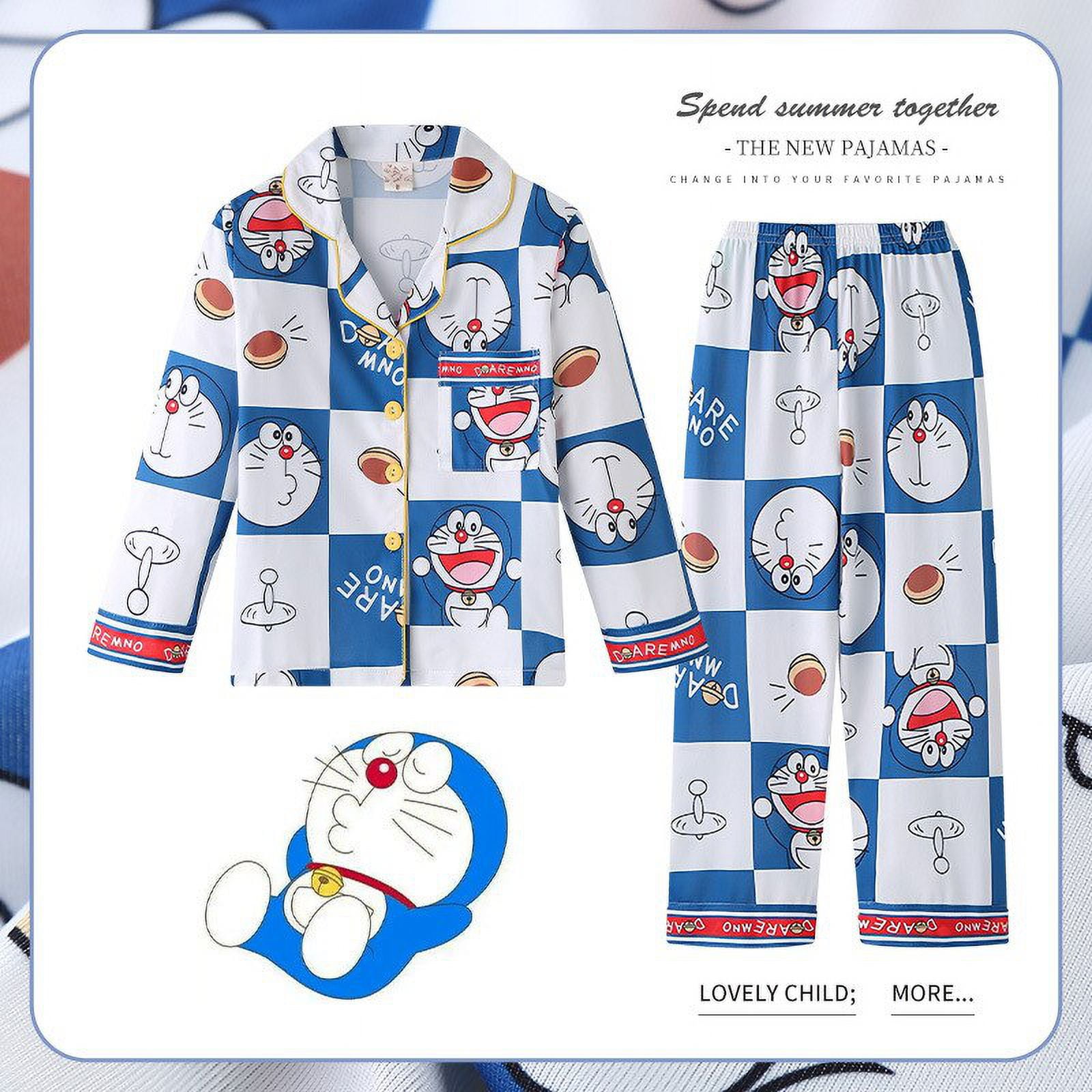 Kawaii Sanrio Hello Kitty Cinnamoroll Kuromi Children's Pajamas Anime ...