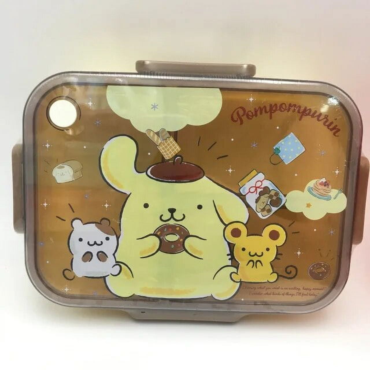 Kawaii Sanrio Hello Kitty Cinnamoroll Separate Plastic Lunch Boxes Kuromi My Melody Bento Box