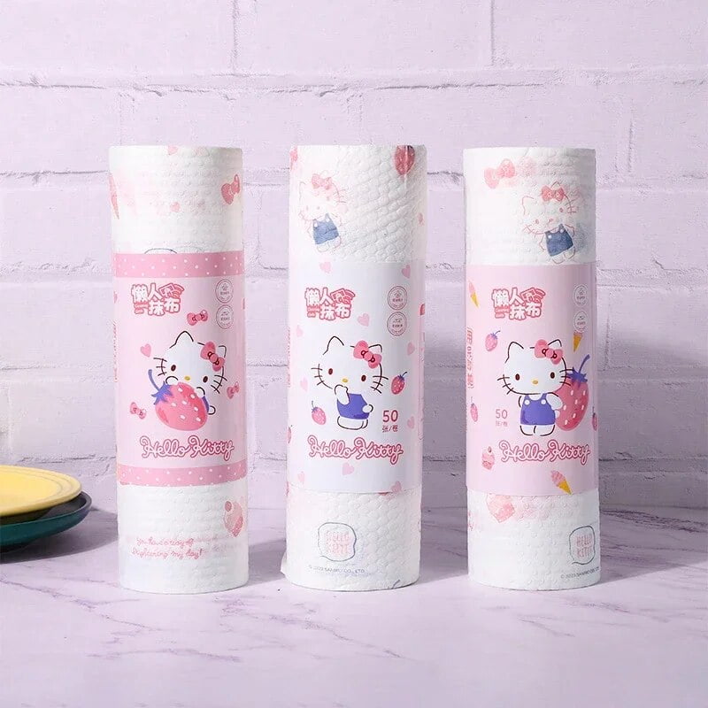 Kawaii Sanrio Hello Kitty Dishwashing Cloth Cinnamoroll Pochacco Cute ...