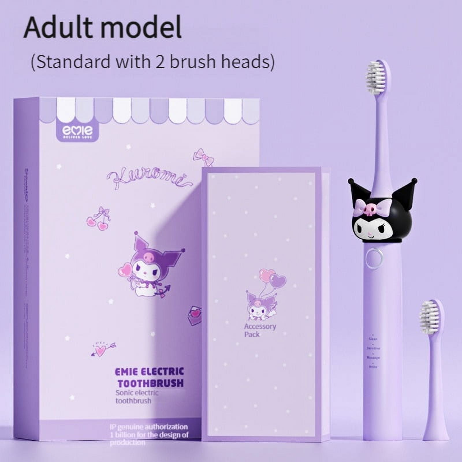 Kawaii Sanrio Hello Kitty Electric Toothbrush Kuromi Charge Sonic ...