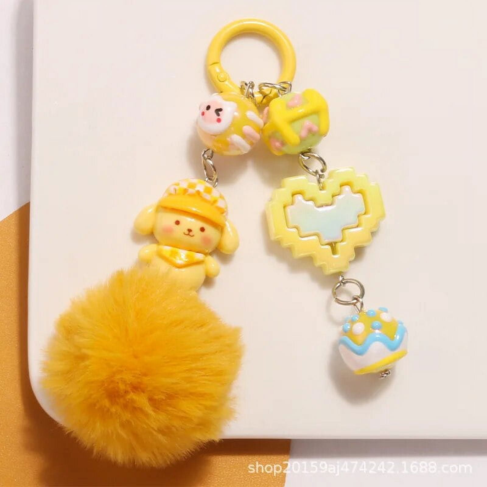 Kawaii Sanrio Hello Kitty Keychain Cinnamoroll Kuromi Anime Cartoon ...