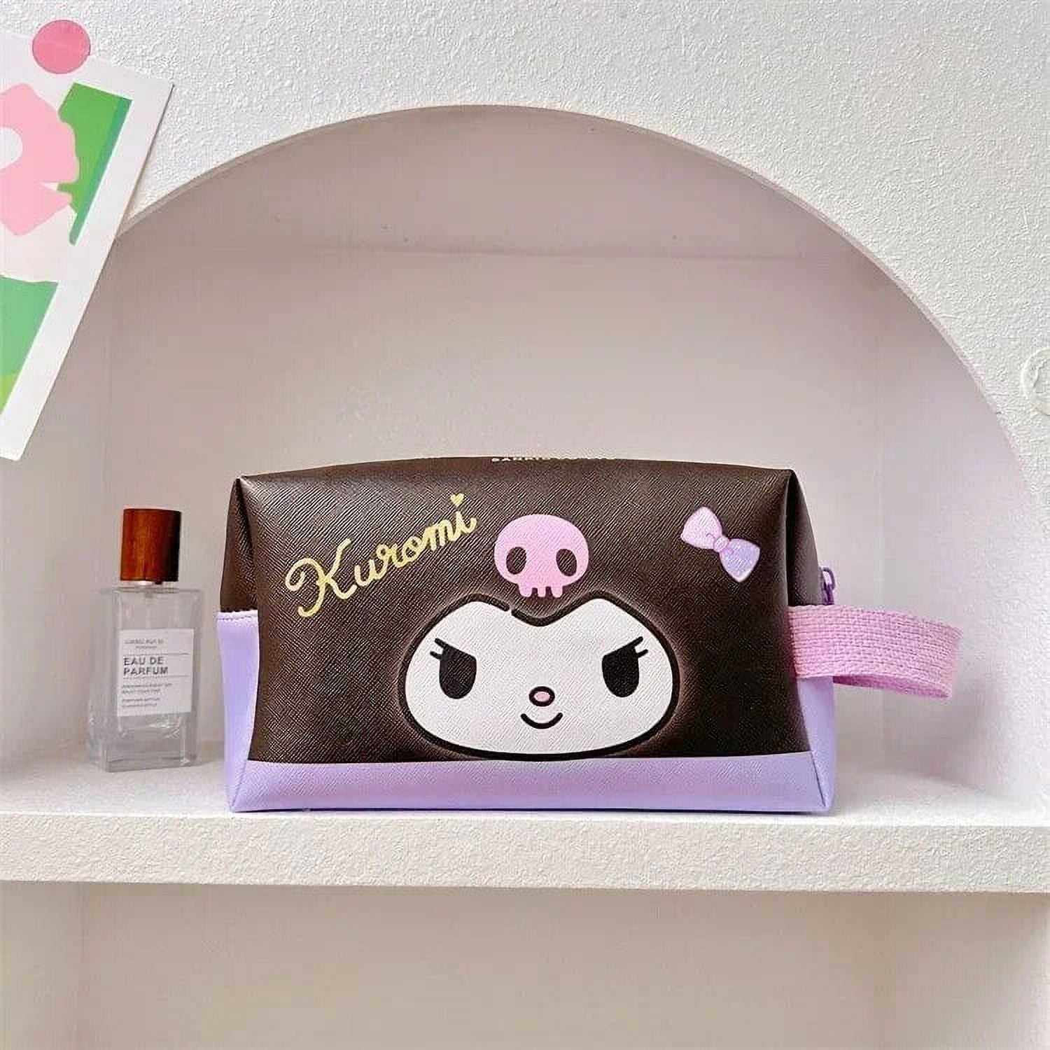 Kawaii Sanrio Hello Kitty Kuromi Cinnamoroll Portable Cosmetic Bag ...