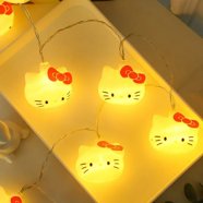 Cute Hello Kitty Little Night Light Anime Children Bedroom Bedside ...