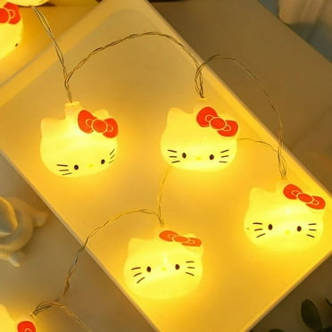 Sanrio Night Light Kuromi Hello Kitty Kawaii Sun Flower Modeling Desk ...