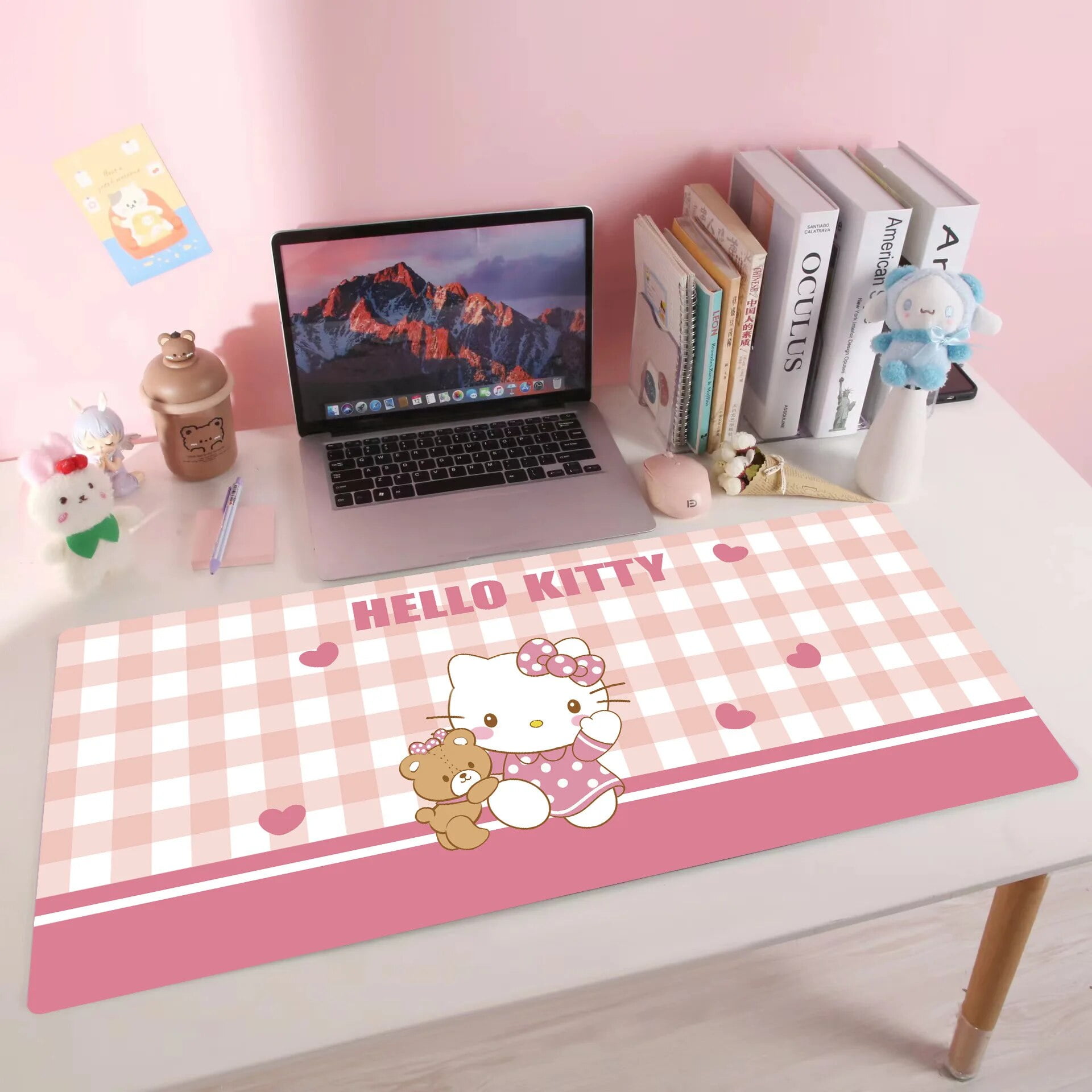 Kawaii Sanrio Hello Kitty Mouse Pad Cute Anime Cinnamoroll Kuromi Kids ...