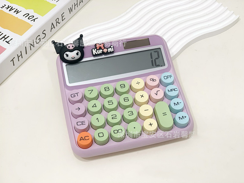 Kawaii Sanrio Hello Kitty My Melody Badtz Maru Calculator Solar Energy ...