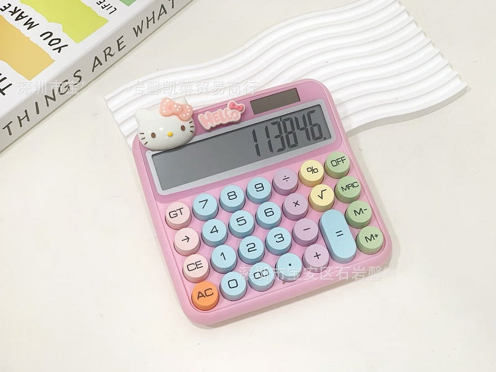 Kawaii Sanrio Hello Kitty My Melody Badtz Maru Calculator Solar Energy ...