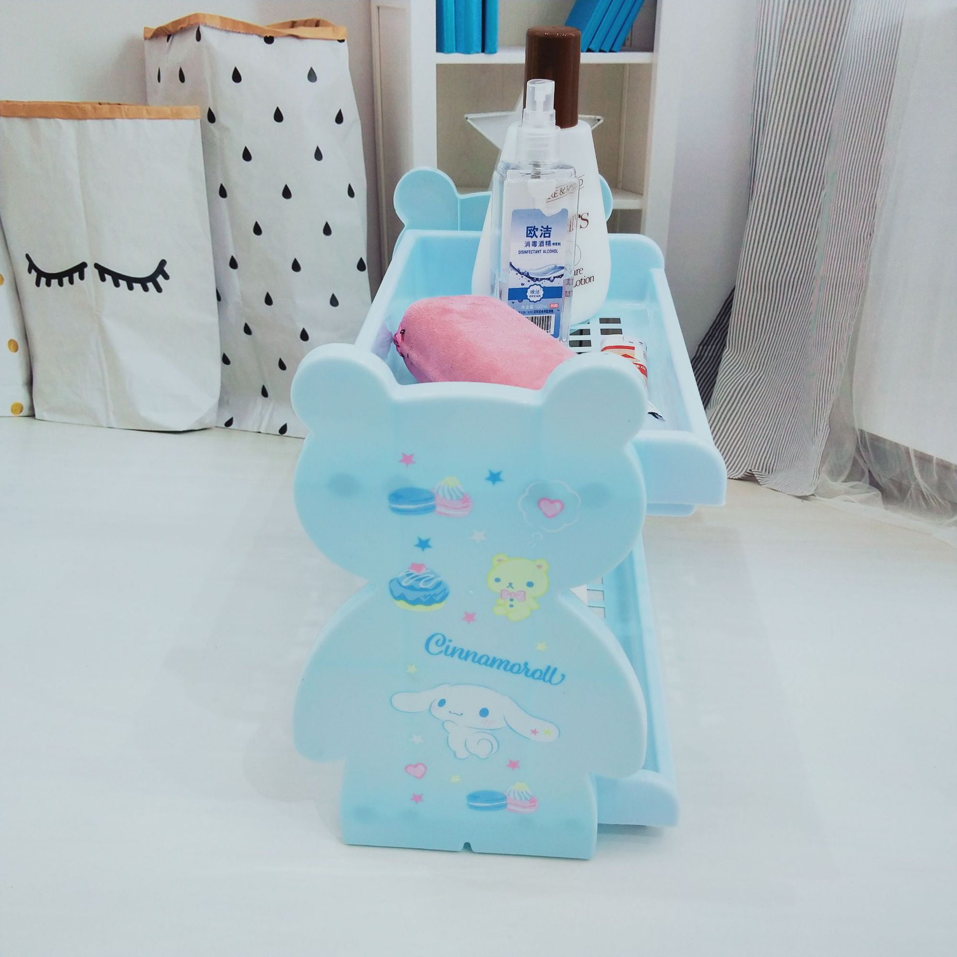 Kawaii Sanrio Hello Kitty My Melody Cinnamoroll Storage Rack Kitchen ...