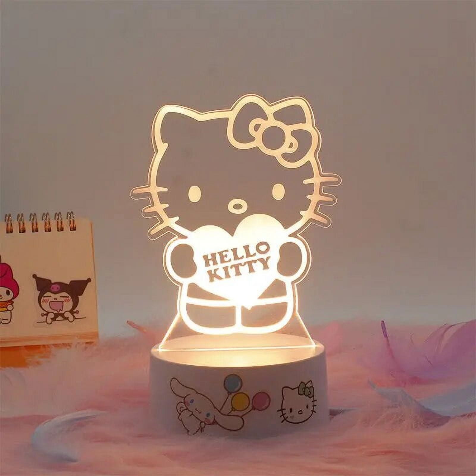 Kawaii Sanrio Hello Kitty My Melody Kuromi Night Light Cinnamoroll ...