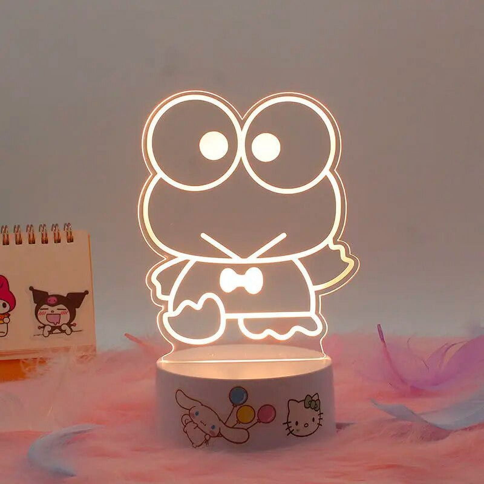 Kawaii Sanrio Hello Kitty My Melody Kuromi Night Light Cinnamoroll ...