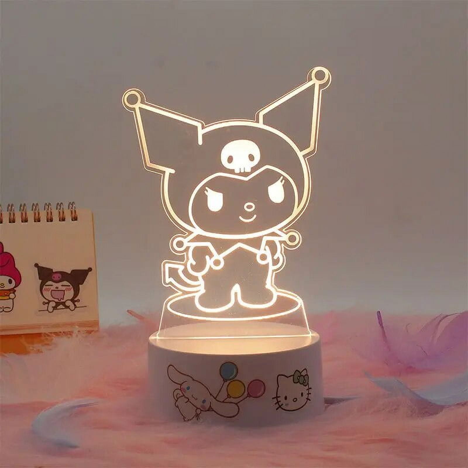 Kawaii Sanrio Hello Kitty My Melody Kuromi Night Light Cinnamoroll ...