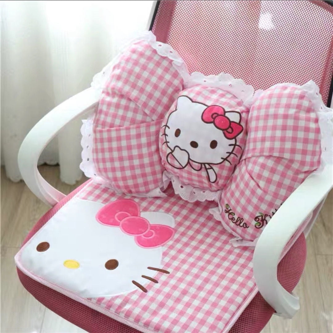Kawaii Sanrio Hello Kitty Plush Cute Chair Pillow Accessories Cartoon ...