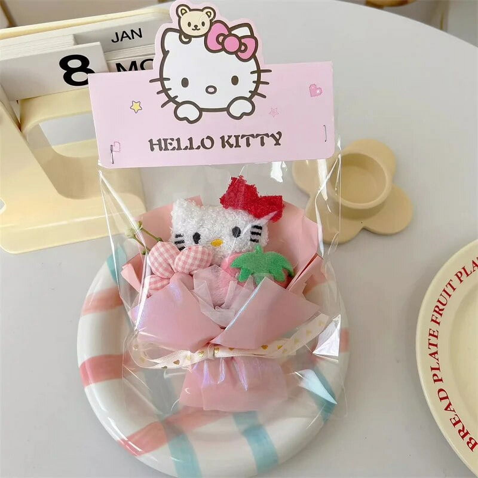Kawaii Sanrio Hello Kitty Portable Mini Plush Doll Bouquet Cute ...