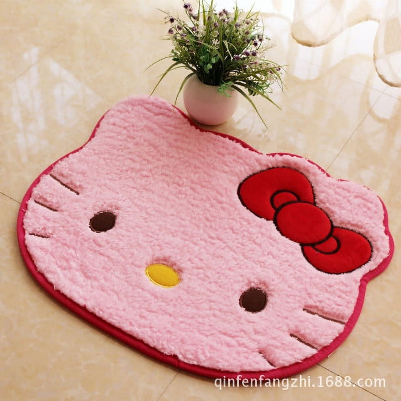 Kawaii Sanrio Hello Kitty Rug Anime Bedroom Bathromm Carpet Girls ...