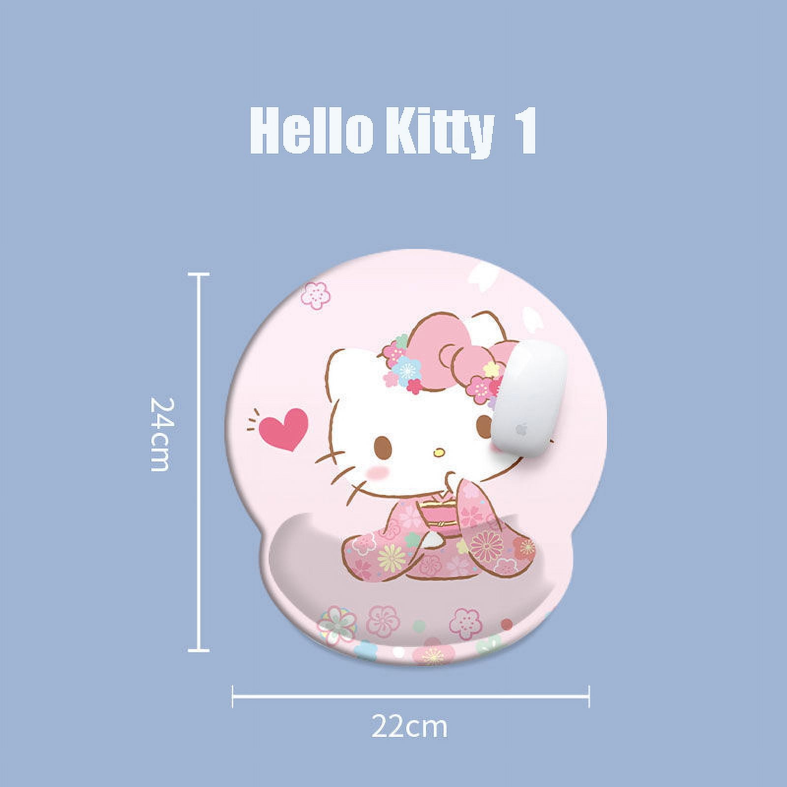 Kawaii Sanrio Hello Kitty Series Wrist Pad Mouse Pad Girl Cute Cartoon ...