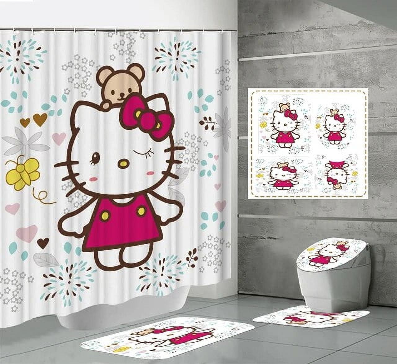 Customer reviews for Kawaii Sanrio Hello Kitty Shower Curtain Four ...