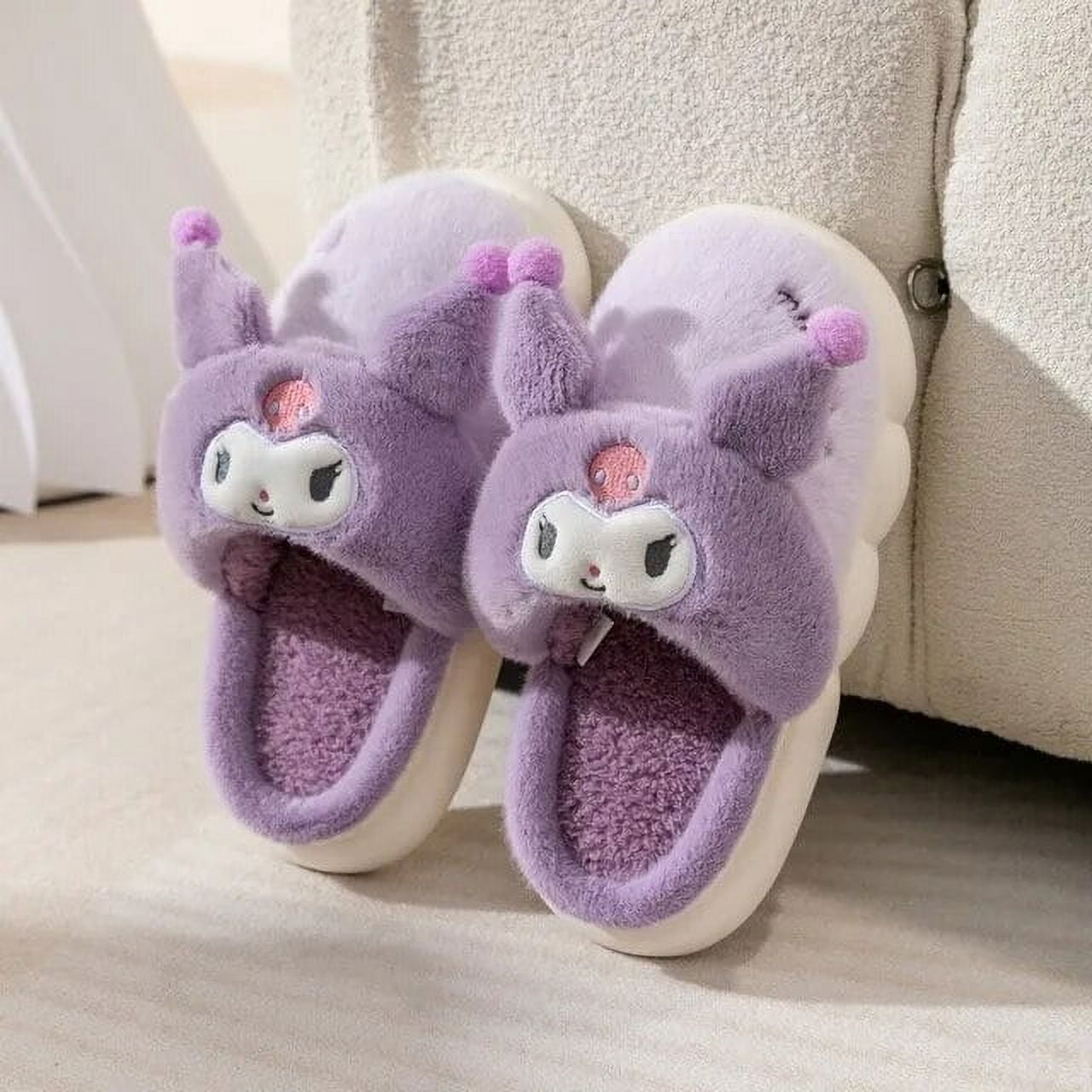 Kawaii Sanrio Hello Kitty Slippers Kuromi My Melody Home Slippers Women ...