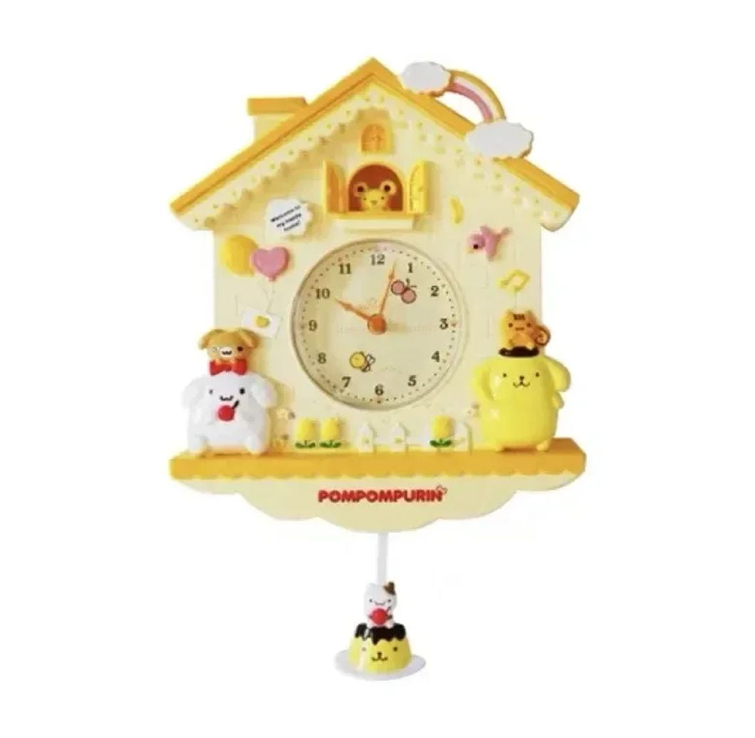 Kawaii Sanrio Hello Kitty Wall Clock Melody Cinnamoroll Cute ...