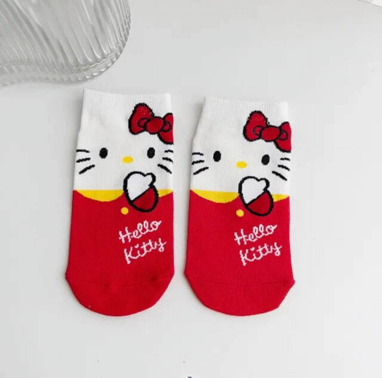 Kawaii Sanrio Hello Kitty Women Socks Cute Cartoon Christmas Socks ...