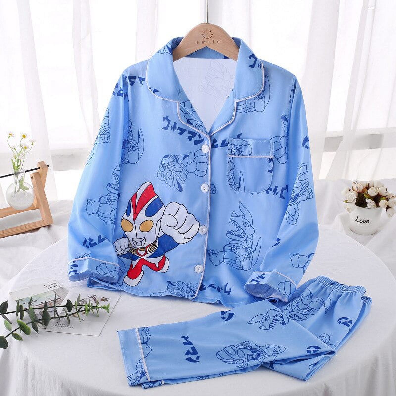 Kawaii Sanrio Hello Kitty Y2k Long Sleeve Pajamas Anime Cinnamoroll My ...