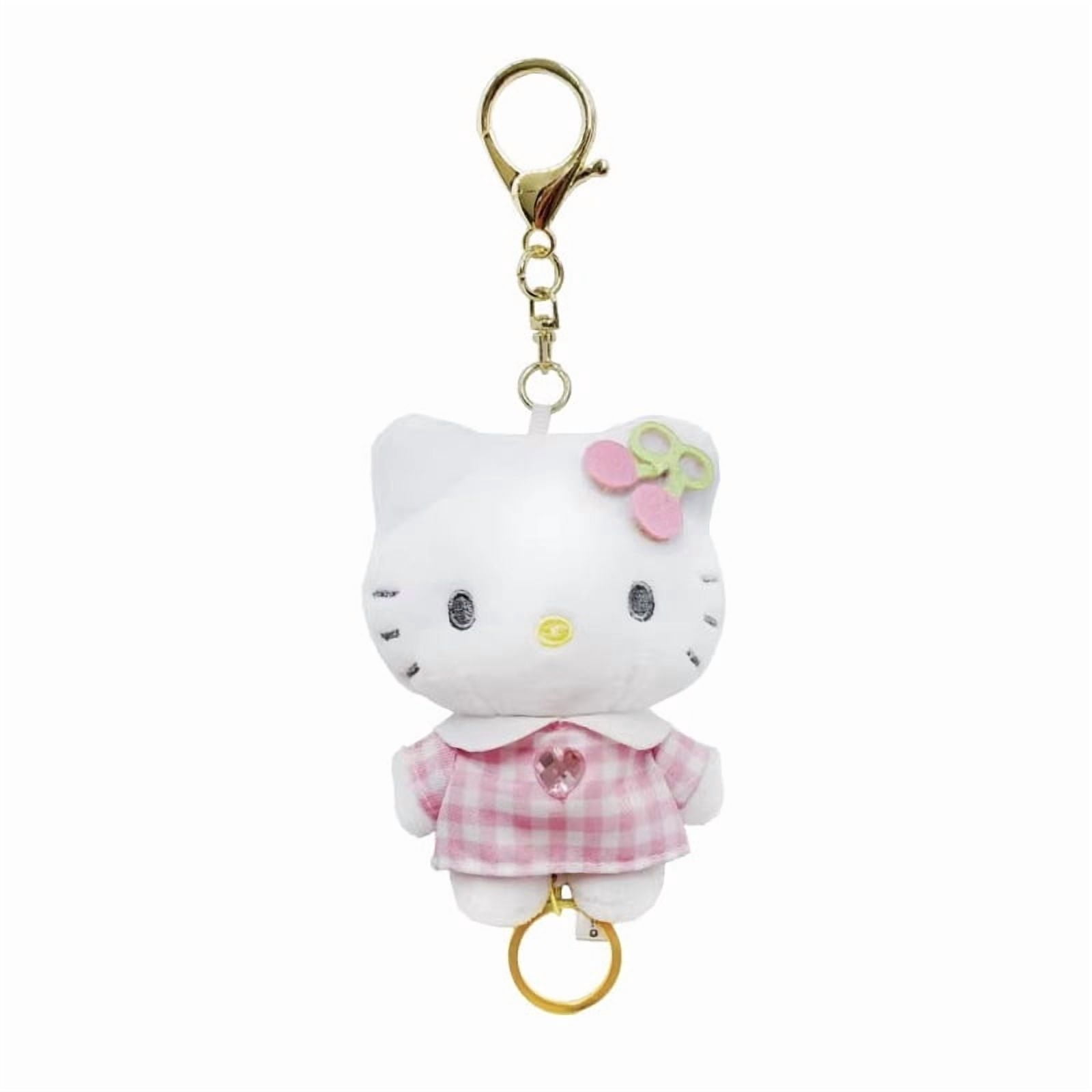 Kawaii Sanrio Hello Kitty nic Angel Nurse Plush Toy Telescopic Keychain ...