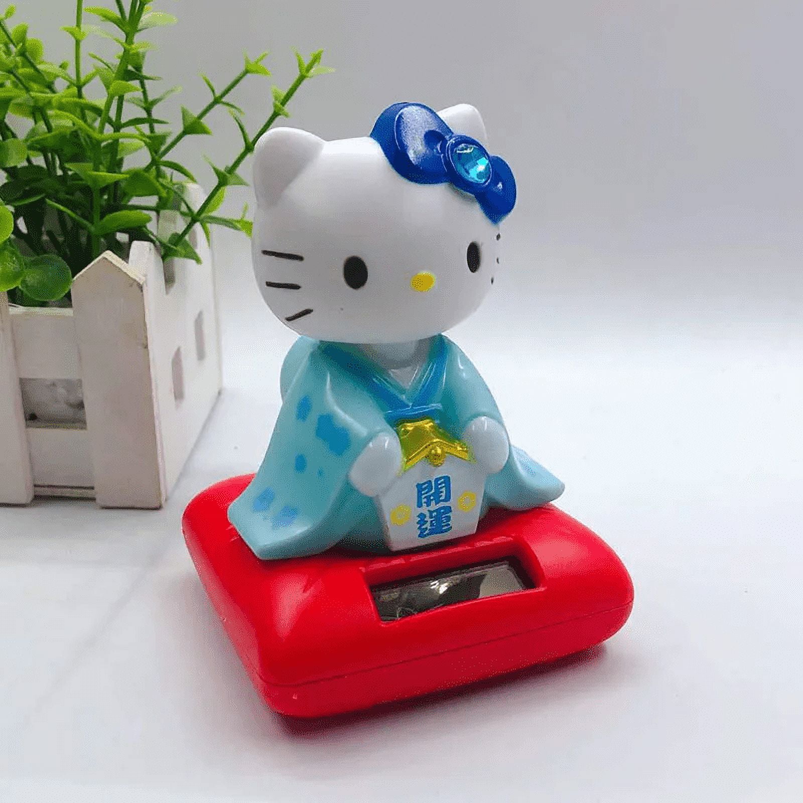 Kawaii Sanrio Hello Kittys Cute Car Solar Slug Decorations Desktop Home ...