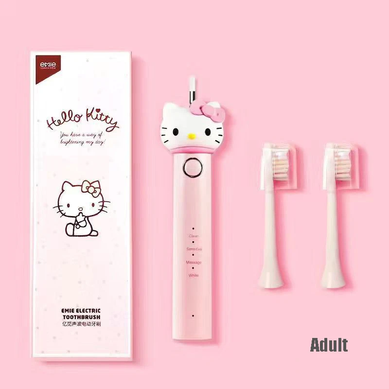 Kawaii Sanrio HelloKitty Electric Toothbrush Cute Anime Soft Hair ...