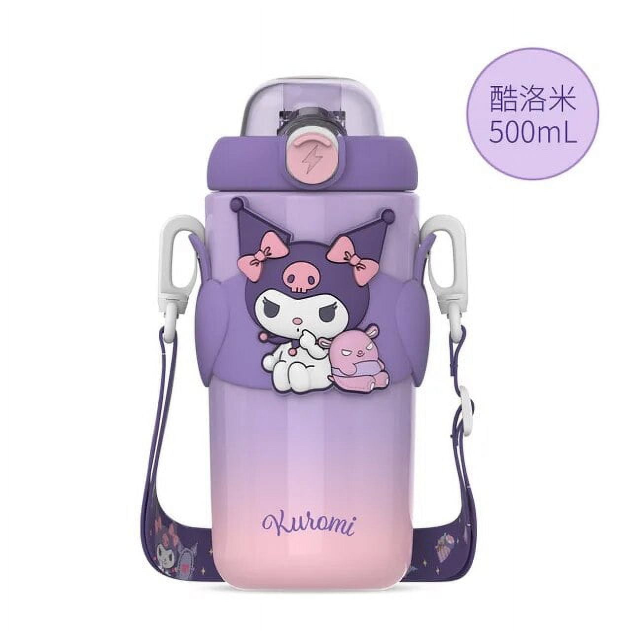 Kawaii Sanrio HelloKitty MyMelody Kuromi Cinnamoroll Insulated Drinking Straw Cup 500ml 316 ...