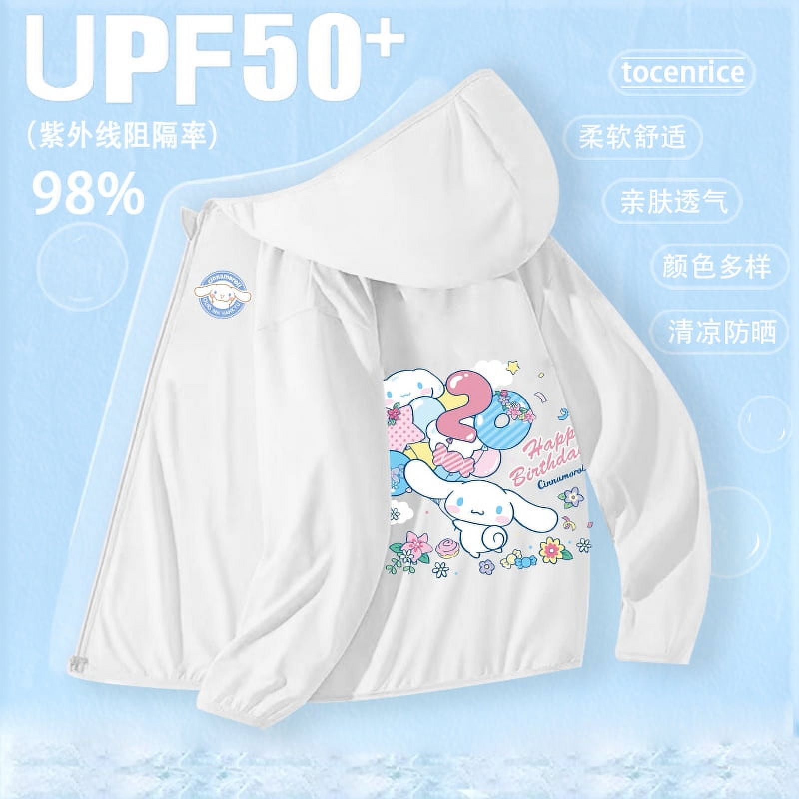 Kawaii Sanrio Keroppi Badtz Maru Cinnamoroll Sun Protective Clothing ...