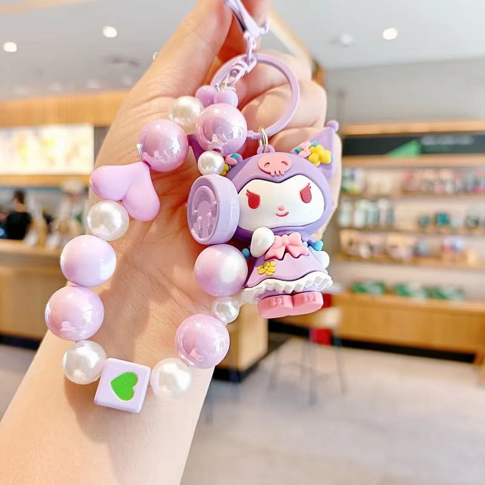 Kawaii Sanrio Keychains Kuromi My Melody Anime Cartoon Keyring Hello ...