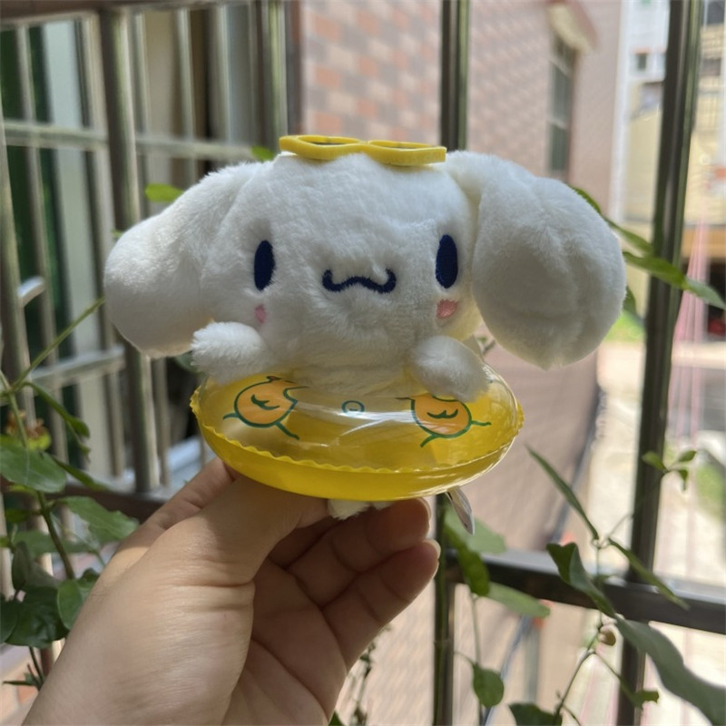 Kawaii Sanrio Keychian Plush Anime Doll Hello Kitty Keyring Plushie ...