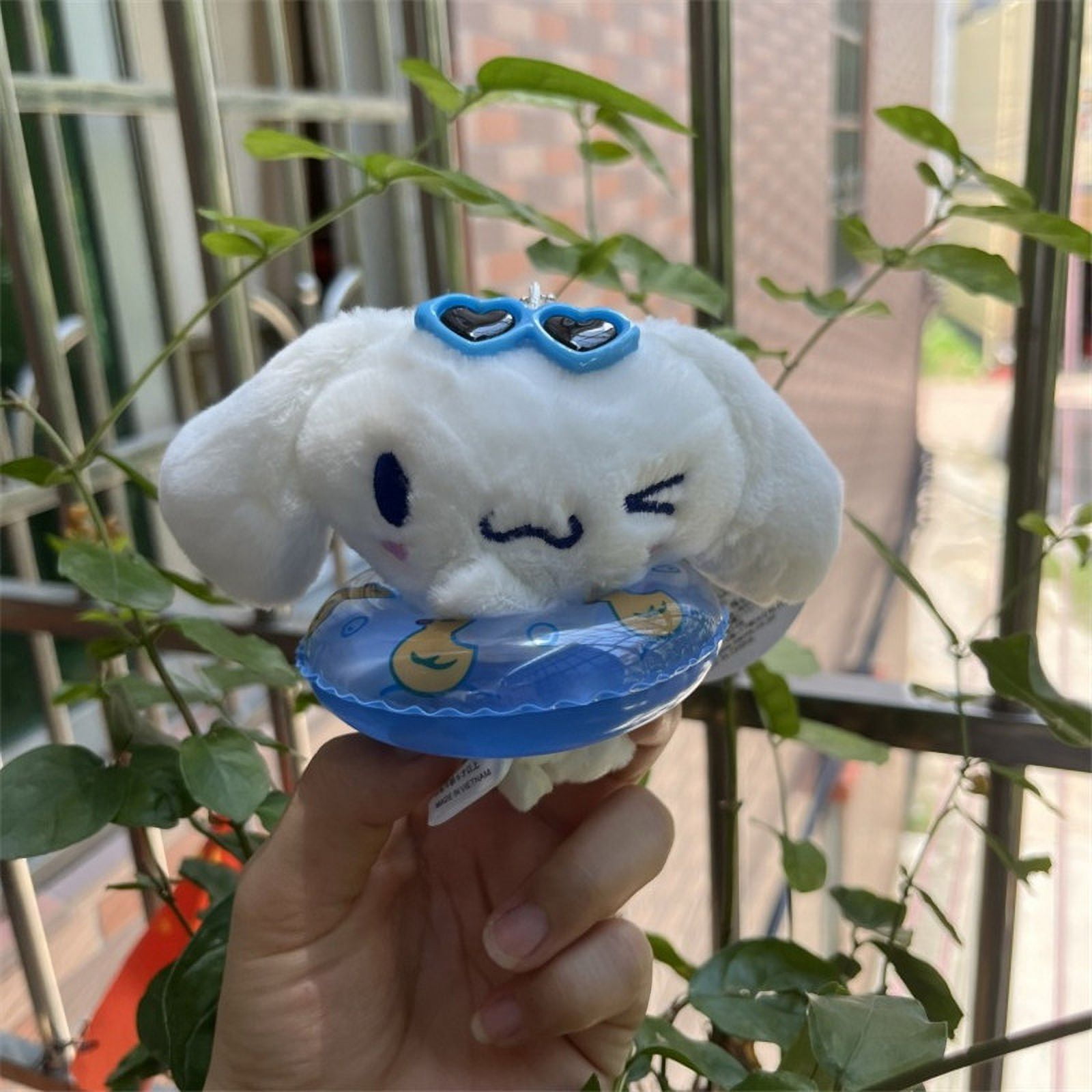 Kawaii Sanrio Keychian Plush Anime Doll Hello Kitty Keyring Plushie ...